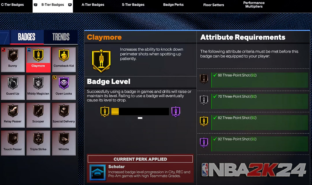 24 New Badges Added to NBA 2K24 – Destiny-Service